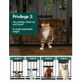 29-48" Extra Wide Gate with Door, Close Pet Door for Stairs, Doorways ...