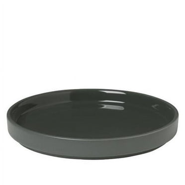 Blomus 63983.4 Pilar Ceramic Snack Plate, Pewter & Charcoal - Set of 4 ...