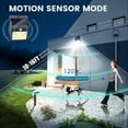 IJIL Solar Lights Outdoor, Waterproof Motion Sensor LED Lights for ...