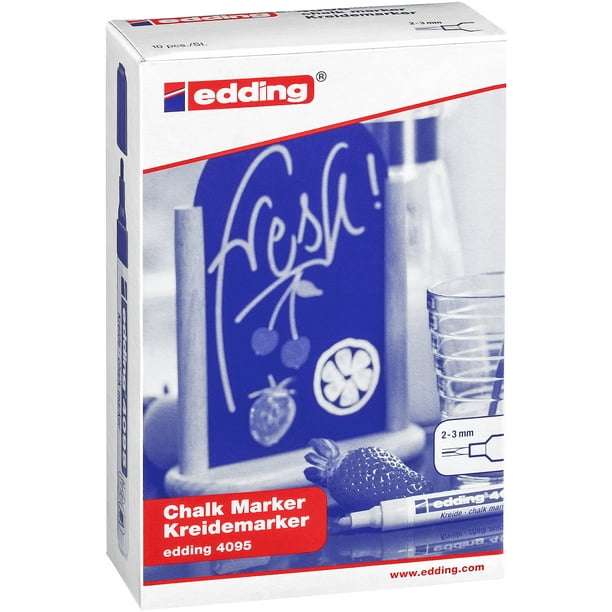 edding 4095 Chalk Marker Set, 10-Colors - Walmart.com