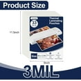33 pieces of 9”11.5” heat-sealable bags, 3 layers of plastic laminating ...