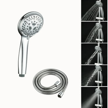 PowerSpa 4-Setting Deluxe Hand Shower, White - Walmart.com