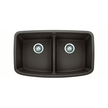 Blanco DIAMOND 1-3/4 with Low Divide SILGRANIT Sink Cafe Brown ...