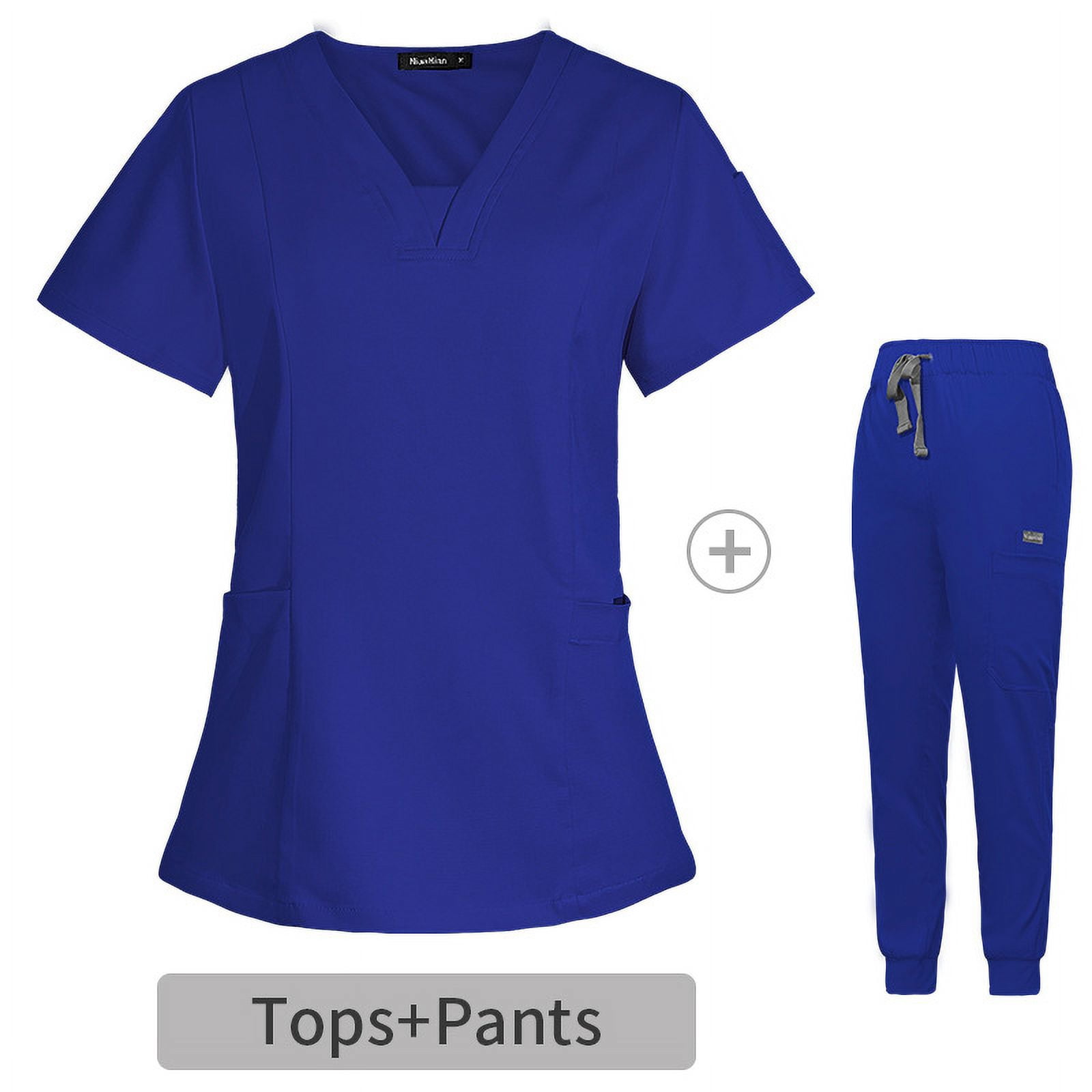 Traje quirúrgico con escote en V dividido, ropa de hospital para ...