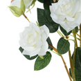 Efavormart Pack of 2 38" Cream Silk Long Stem Roses, Artificial Flowers ...