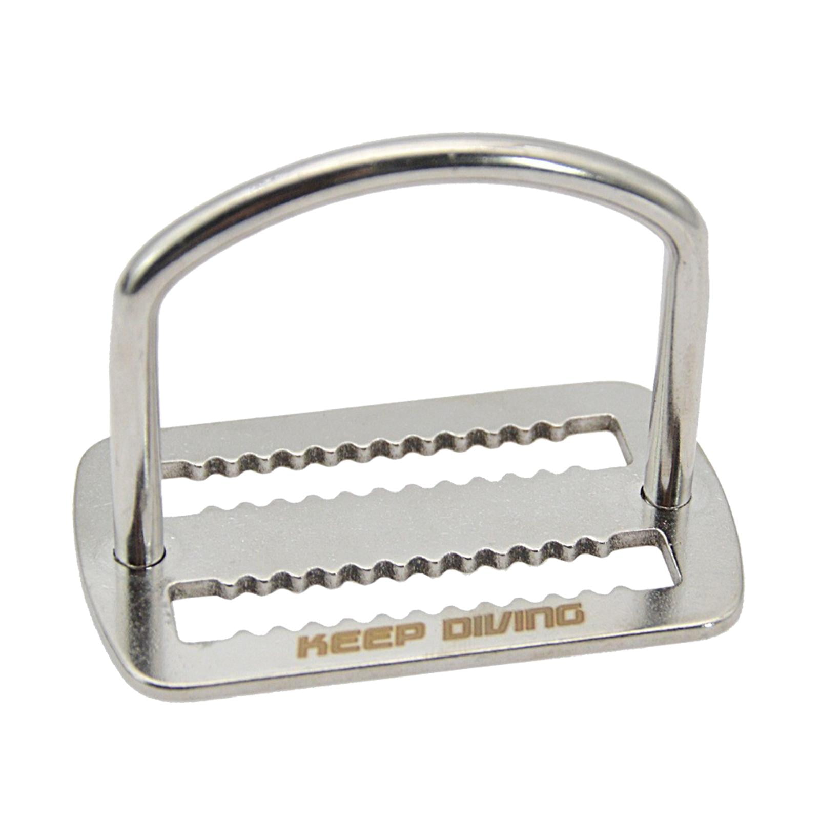 Scuba Diving Belt Slide Keeper Stainless Steel 5cm Webbing Harness Belt ...