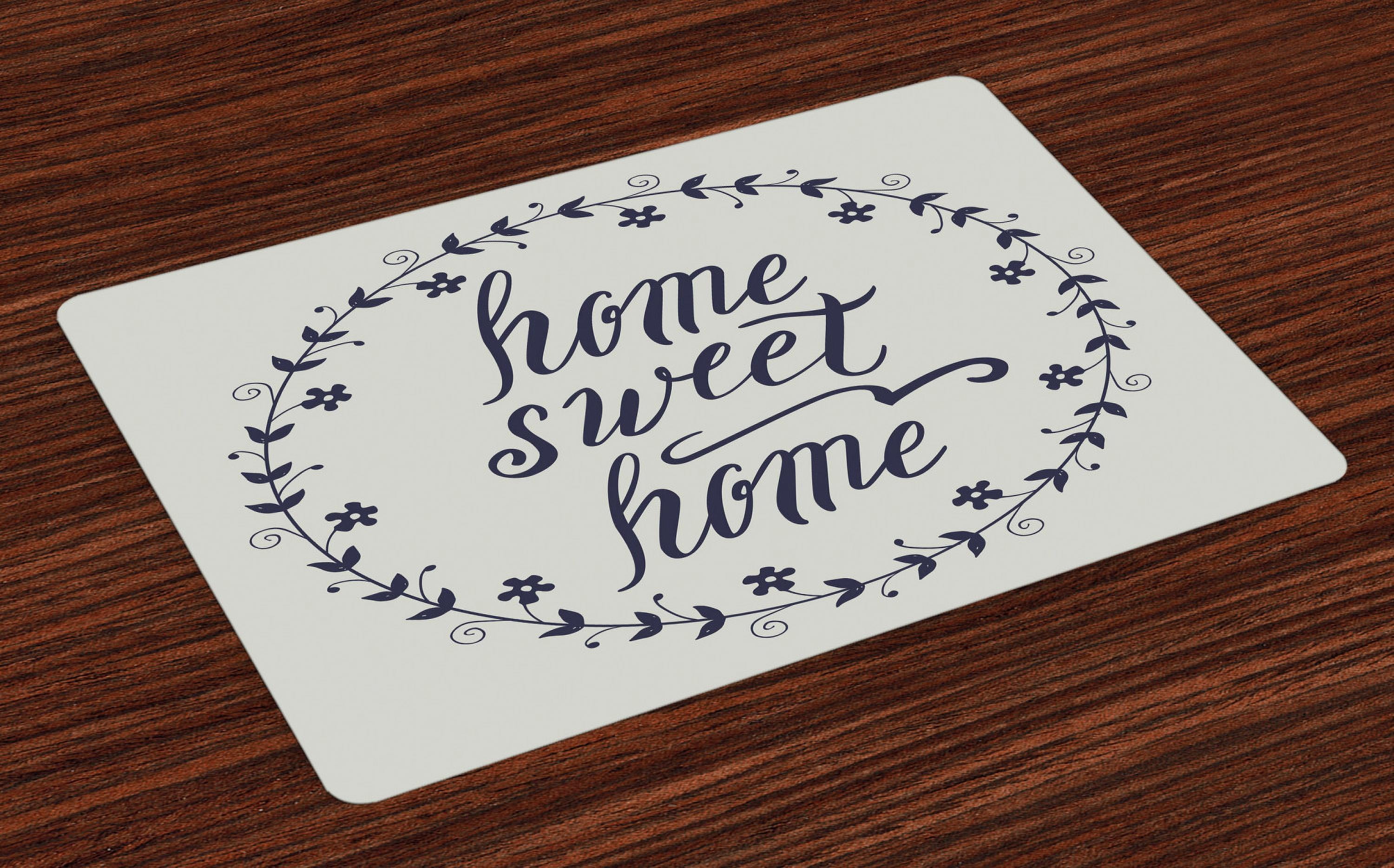Ambesonne Saying Place Mats Set of 4, Hand Written Text, Standard Size ...