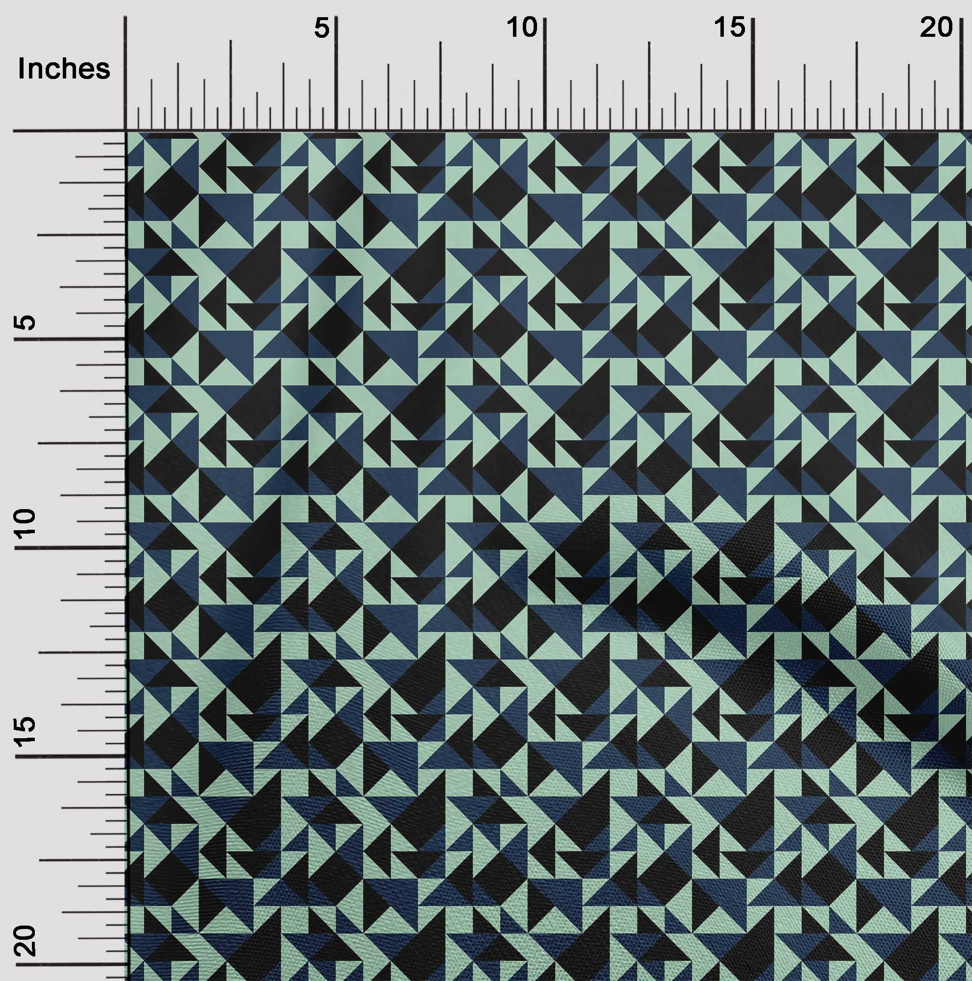oneOone Silk Tabby Fabric Triangle Geometric Fabric Prints By Yard 42 ...