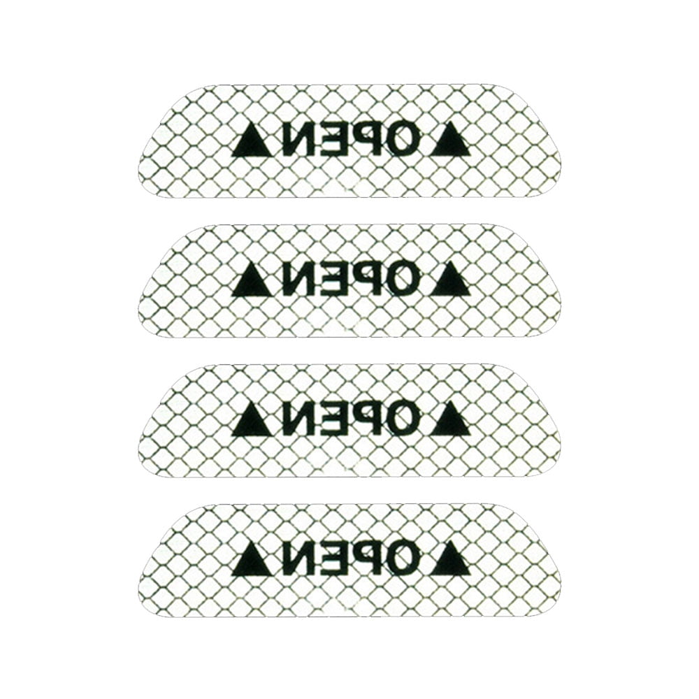 Door Open Sticker Car Door Sticker White Reflective Tape Safety Warning ...