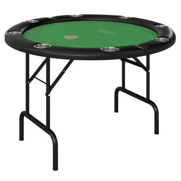 Bowery Hill Poker Room Furniture - Modern Gray Finish Wood Round Game ...
