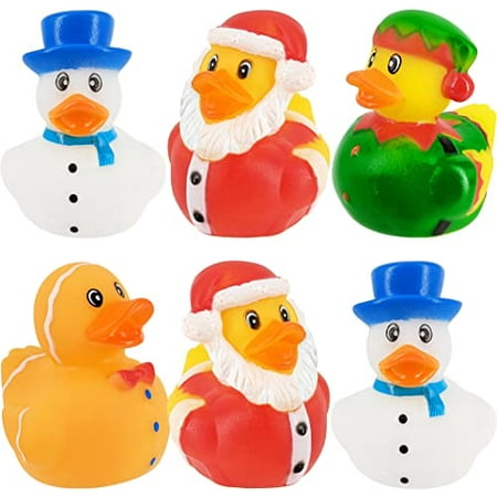 The Dreidel Company Christmas Holiday Rubber Duck Toy Duckies for Kids ...