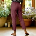 cfhntfmh Summer Pants for Women Wide Leg Casual Pants with Pockets Side ...