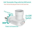 EROCK 360° E27 Plug in Light Socket Outlet to Light Bulb 3-Prong Outlet Socket Adapter - Walmart.com
