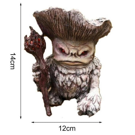 Garden Statue Resin Mushroom Monster Figurine Sculpture Mushroom ...