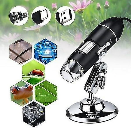 Digital Microscope 3 in 1 Port Type-C 1000x Magnification Portable High ...