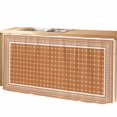 Burnt Orange White Border Grids Cabinet Curtains for Shelves, Geometric ...