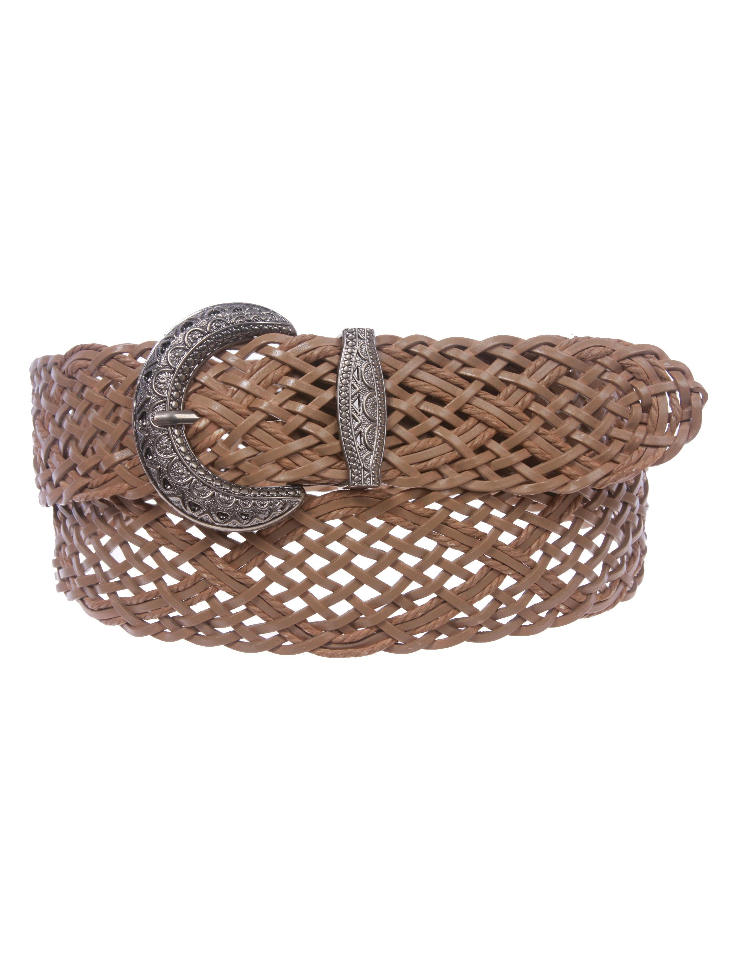 2 Inch Wide Braided Woven Perforated Belt - Walmart.com
