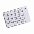 NFTIGB 2.4GHz Wireless USB Numeric Keypad Numpad 18 Keys for Laptop PC ...