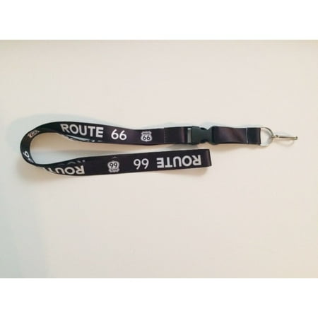 Route 66 Black Lanyard With Detachable Key Ring | Walmart Canada