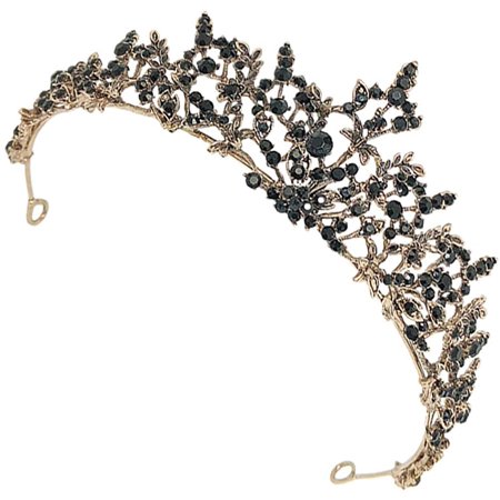 Baroque Bride Crown Queen Rhinestone Gothic Vintage Princess Crown ...