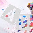 42 Pcs Large Letter Stencils Painting Template Plastic Alphanumeric ...