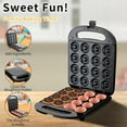 SAVALETOR Mini Donut Maker,Non Stick Donut Maker Machine,Mini Pancake ...