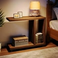 Tribesigns C-Shaped End Table, 2-Tier Side Table for Couch and Bed ...