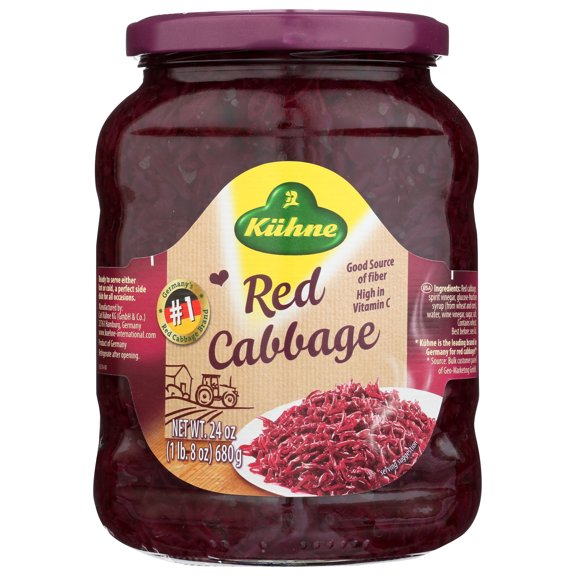 Hengstenberg, Red Cabbage with Apple, 24 oz, Fully Cooked, German ...