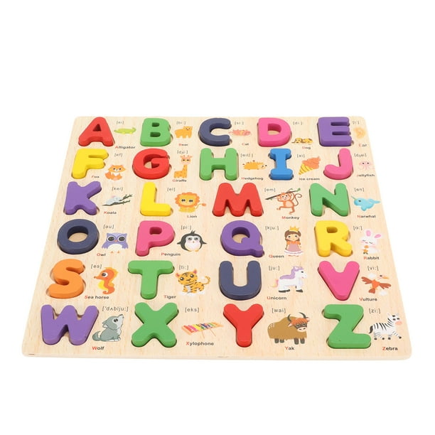 Rompecabezas de madera, rompecabezas del alfabeto, rompecabezas de ...