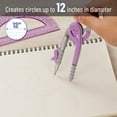 Mr. Pen- Compass and Protractor Set, Purple, Compass Geometry Tool ...