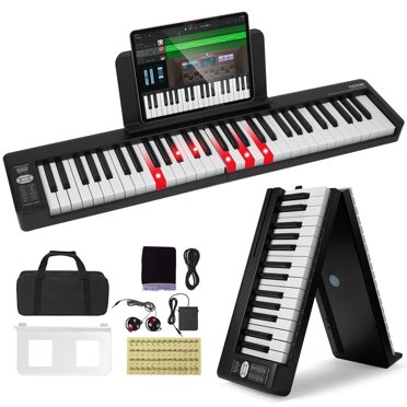 Casio LK-265 61-Key Lighted Portable Touch Sensitive Keyboard with Power Supply - Walmart.com