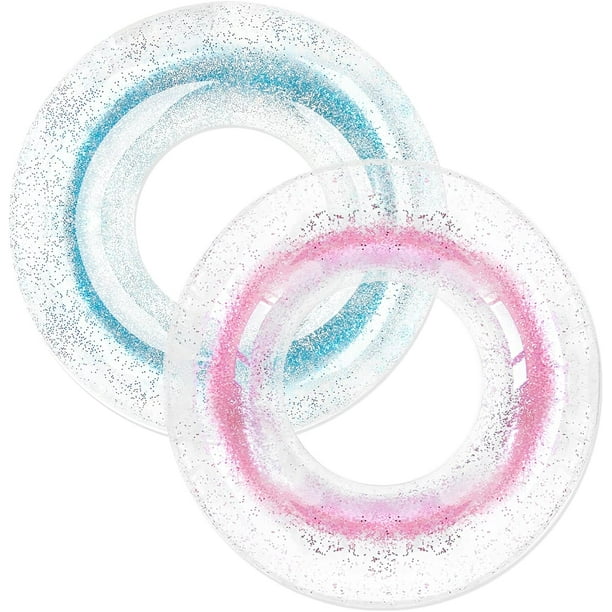 Polita Inner Tubes for Pool Adult, Swimming Tube with Confetti Glitter ...