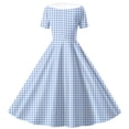 Formal Party Dresses Girls Collared Vintage Cocktail Dress Retro Short ...