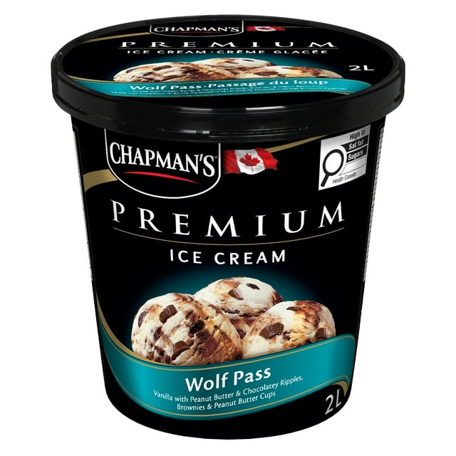 Chapman's Premium Wolf Pass Ice Cream in a Tub, Chap Prem Ice Cream ...