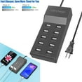 SOONHUA 10-Ports USB Charging Station for Multiple USB Charging Station ...