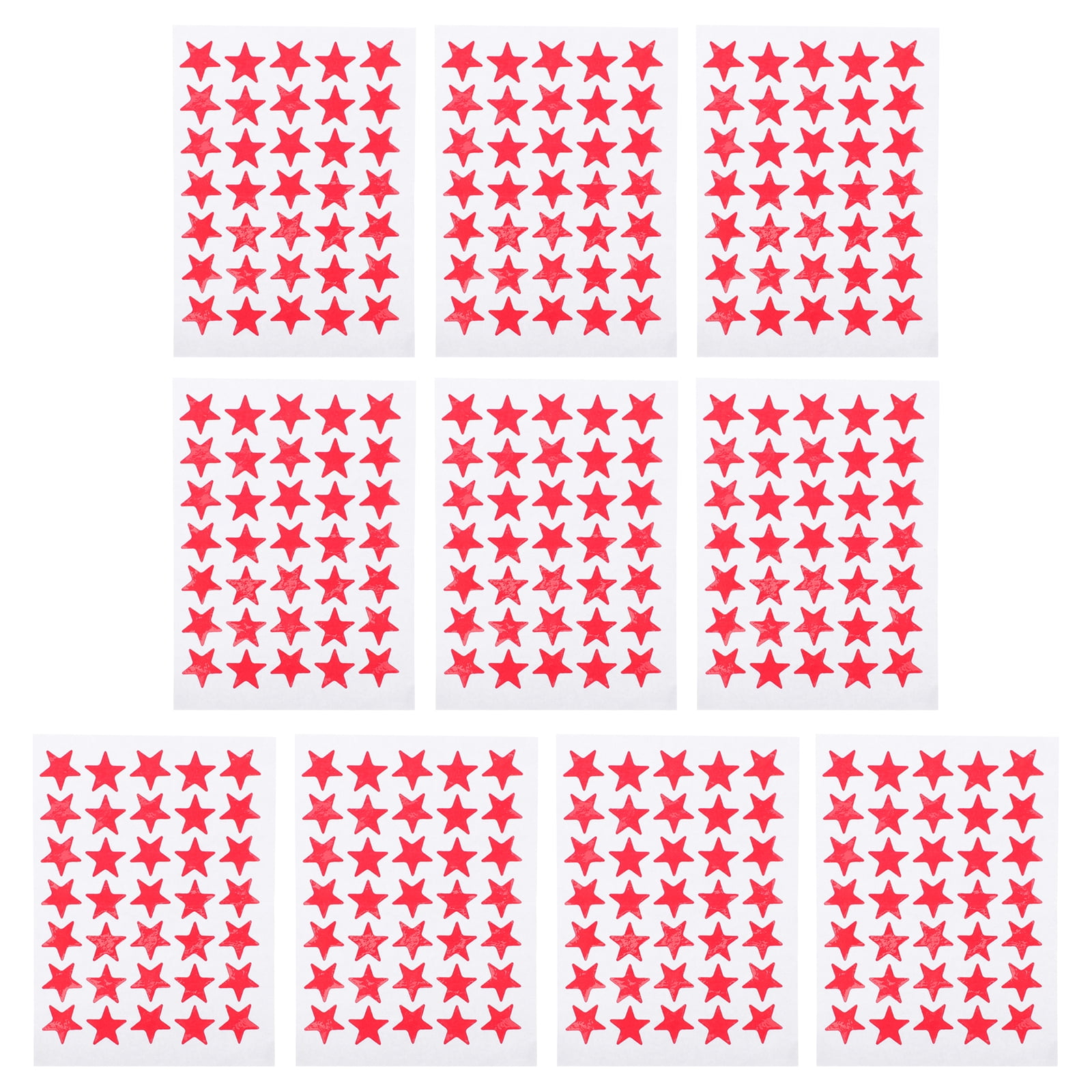 EeaseMX 10 hojas de pegatinas de estrellas de recompensa para niños ...