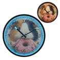 BZSMCE Silent Voice Activated LED Night Light Wall Clock 12 Inch With ...