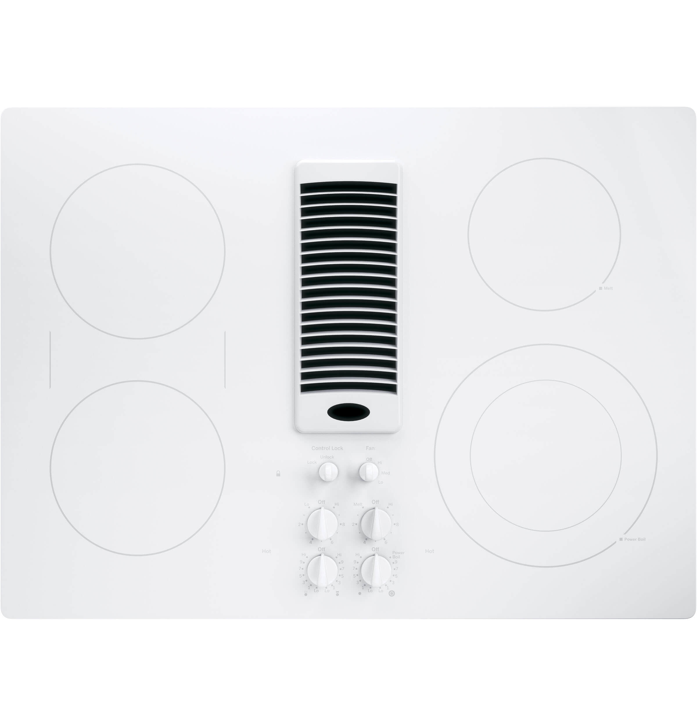 GE Profile PP9830TJWW White Profile Series 30 inch Downdraft Electric ...