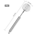 Handheld Butter Eggs Mixer Stainless Steel Spirals Spring Whisk Hand ...