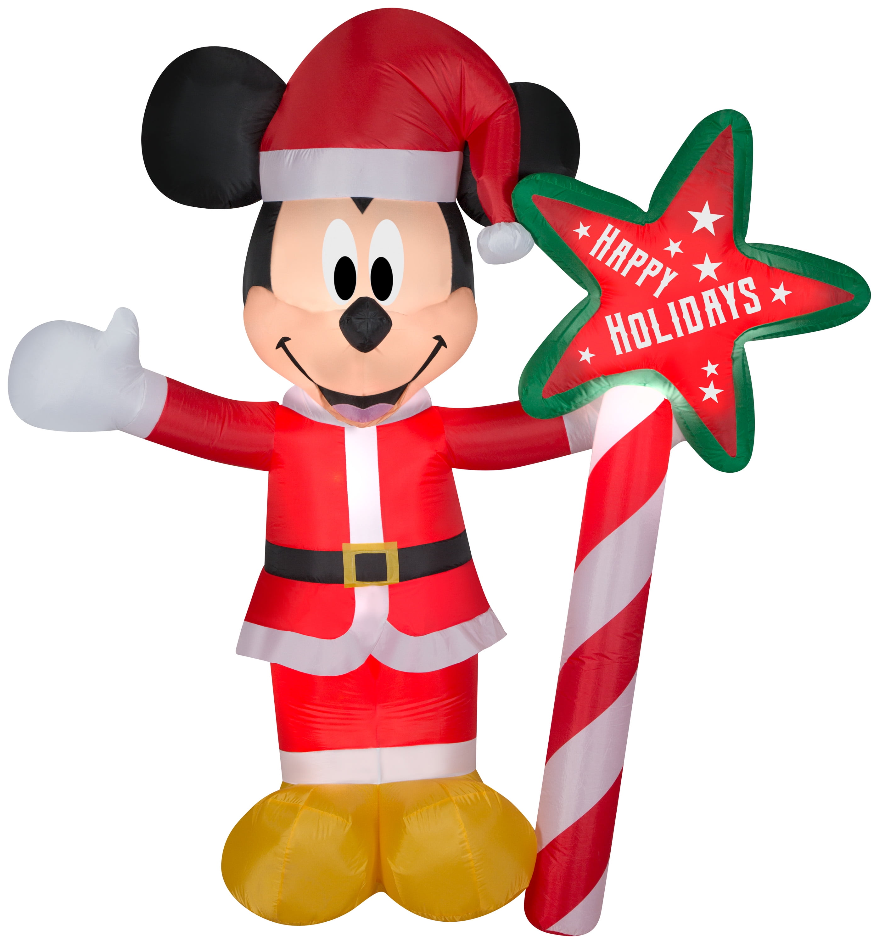 Gemmy Christmas Airblown Inflatable Inflatable Mickey Mouse with "Happy ...