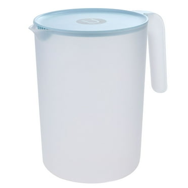 GoodCook 1-Gallon Plastic Airtight Pitcher with Vacuum Seal Lid, Red ...