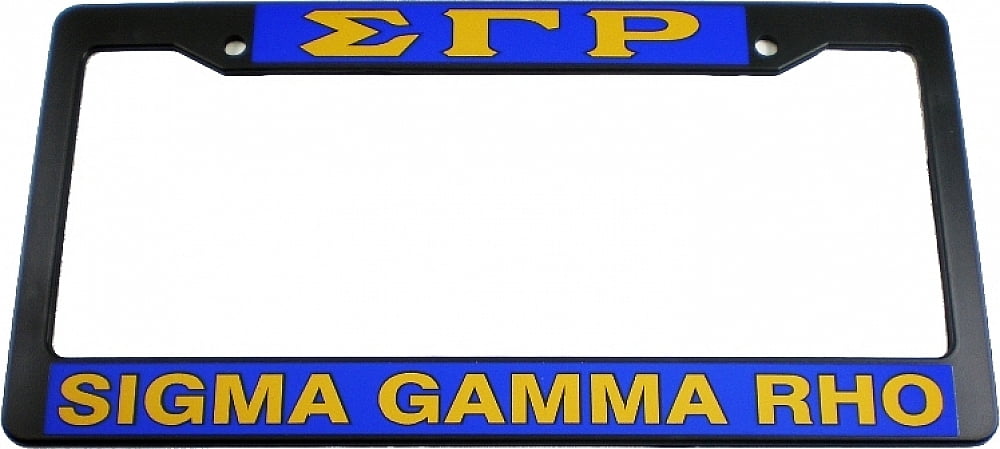 Sigma gamma rho license plates - acebery
