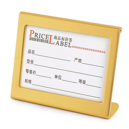 Aluminum alloy table card table sign commodity price tag price tag seat ...