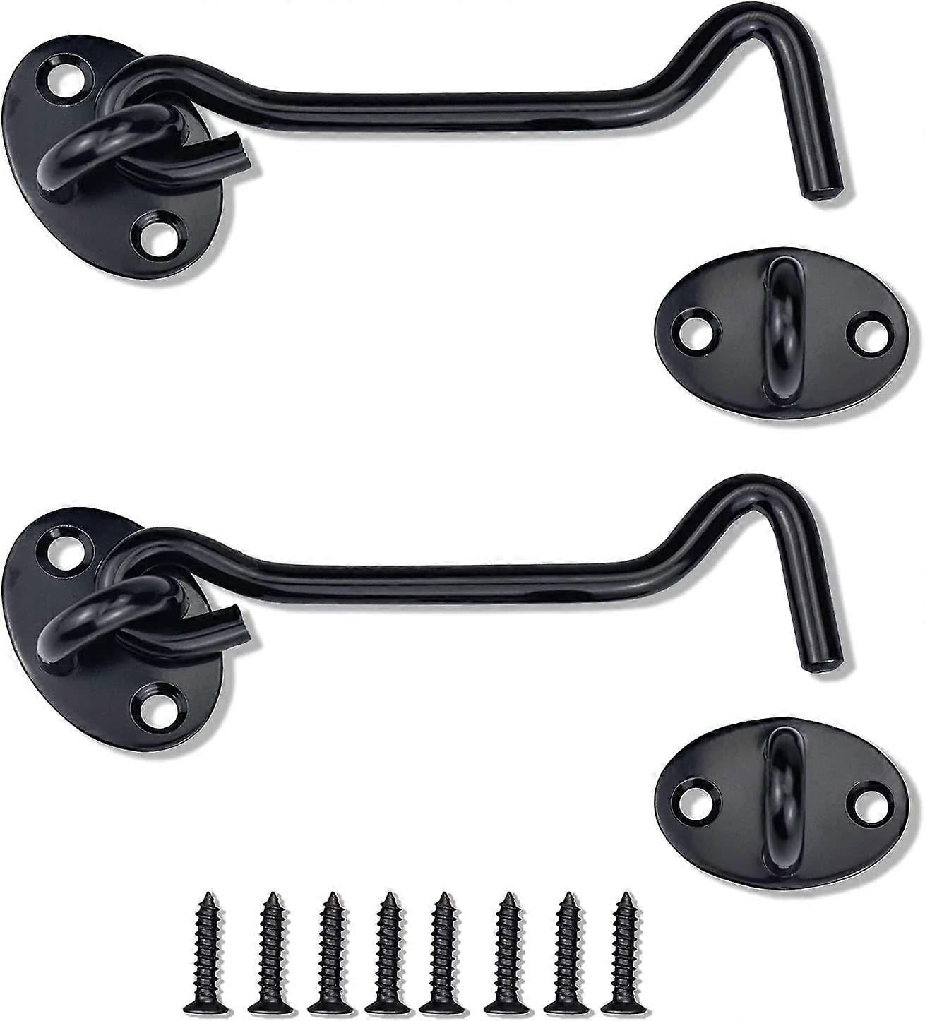 Storm hook, cabin hook stainless steel, with eyelet & 8 screws, for ...
