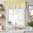 Valances for Windows Vinatage Moroccan Flowers Plaid Rod Pocket Short ...