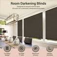 PowerSellerUSA 1" Vinyl Slats Room Darkening Cordless Window Blinds ...
