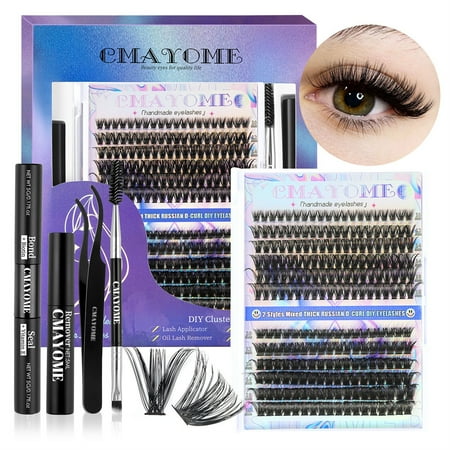 Fofosbeauty DIY Lash Extension Kit, 228pcs Individual Lashes Cluster ...