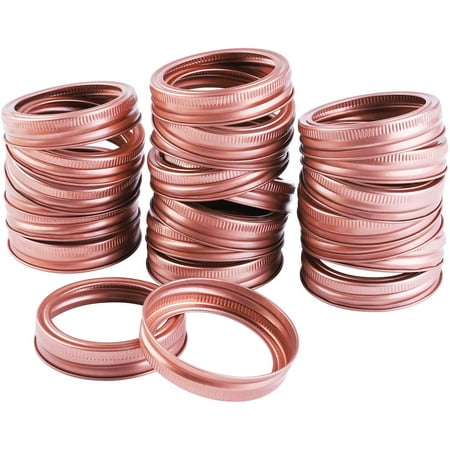 24 Pack Regular Mouth Mason Jar Lids Rings Tinplate Metal Replacement ...