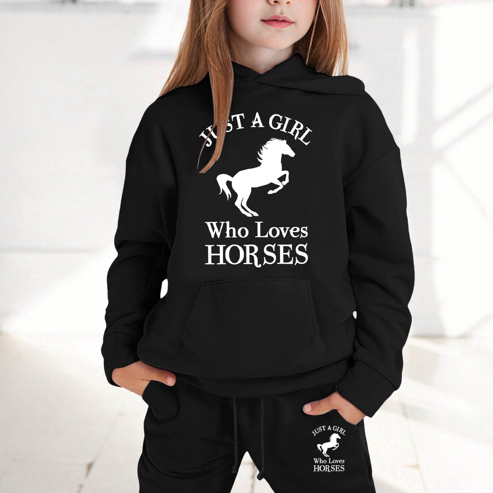 Click here for Dexiang Girls Outfits Set Kids Letter Print Hoodie... prices