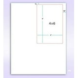 4" x 6" Integrated Label/Form, 8-1/2" x 11" Sheet, Letter Size, 1 Label ...